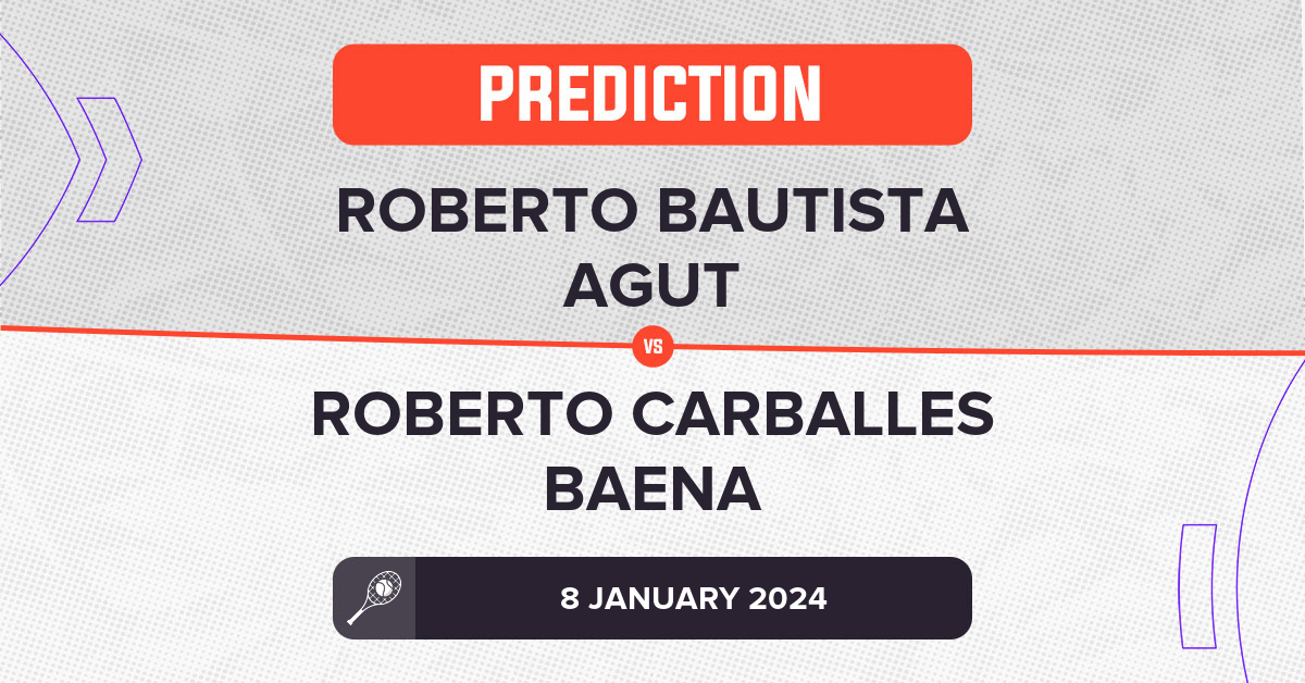 Roberto Bautista Agut vs Roberto Carballes Baena Prediction - ATP Auckland 2024