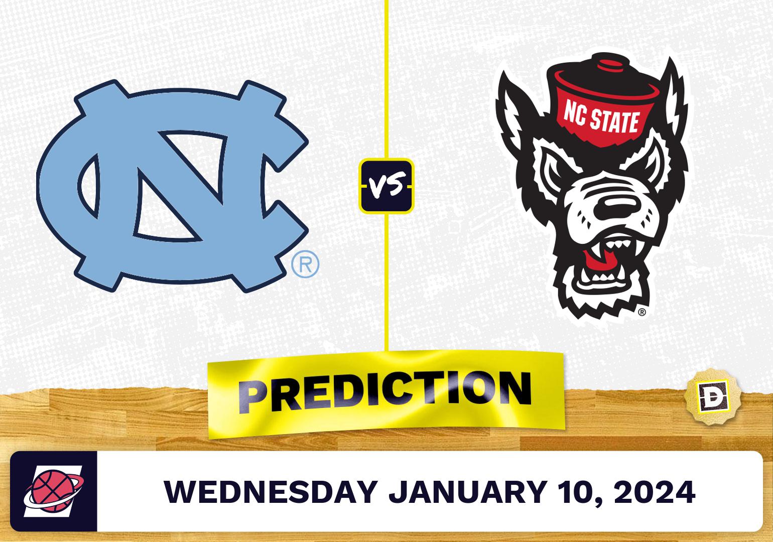 North Carolina vs. North Carolina State Prediction, Odds, College Basketball Picks [1/10/2024]