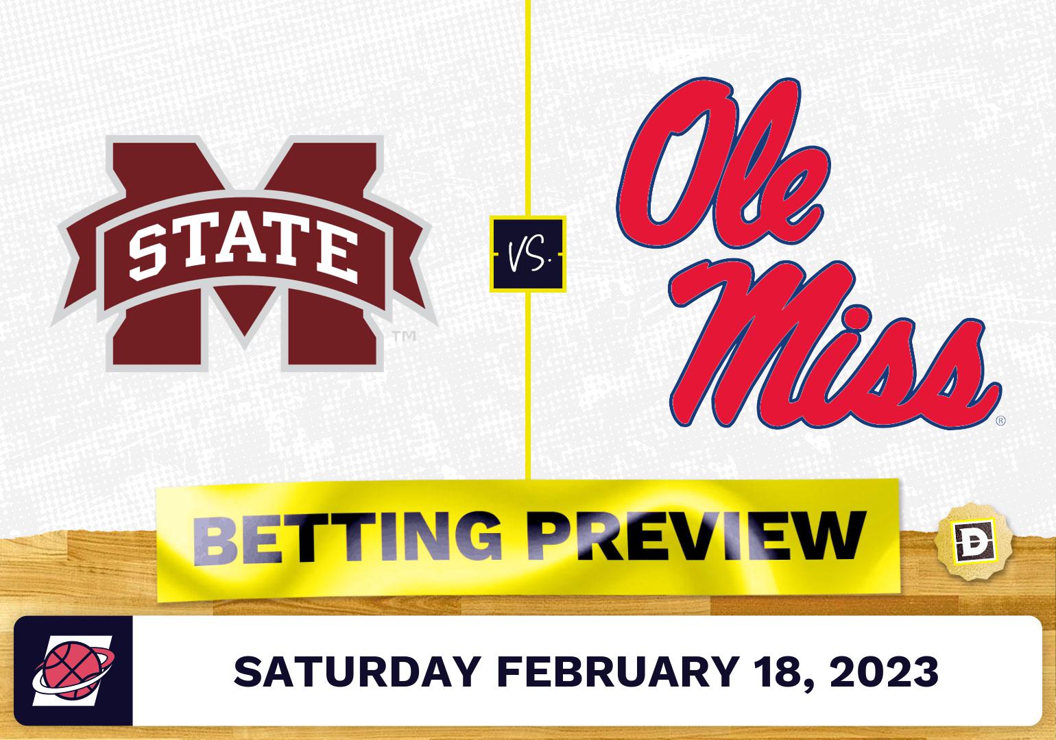 Mississippi State vs. Ole Miss CBB Prediction and Odds - Feb 18, 2023