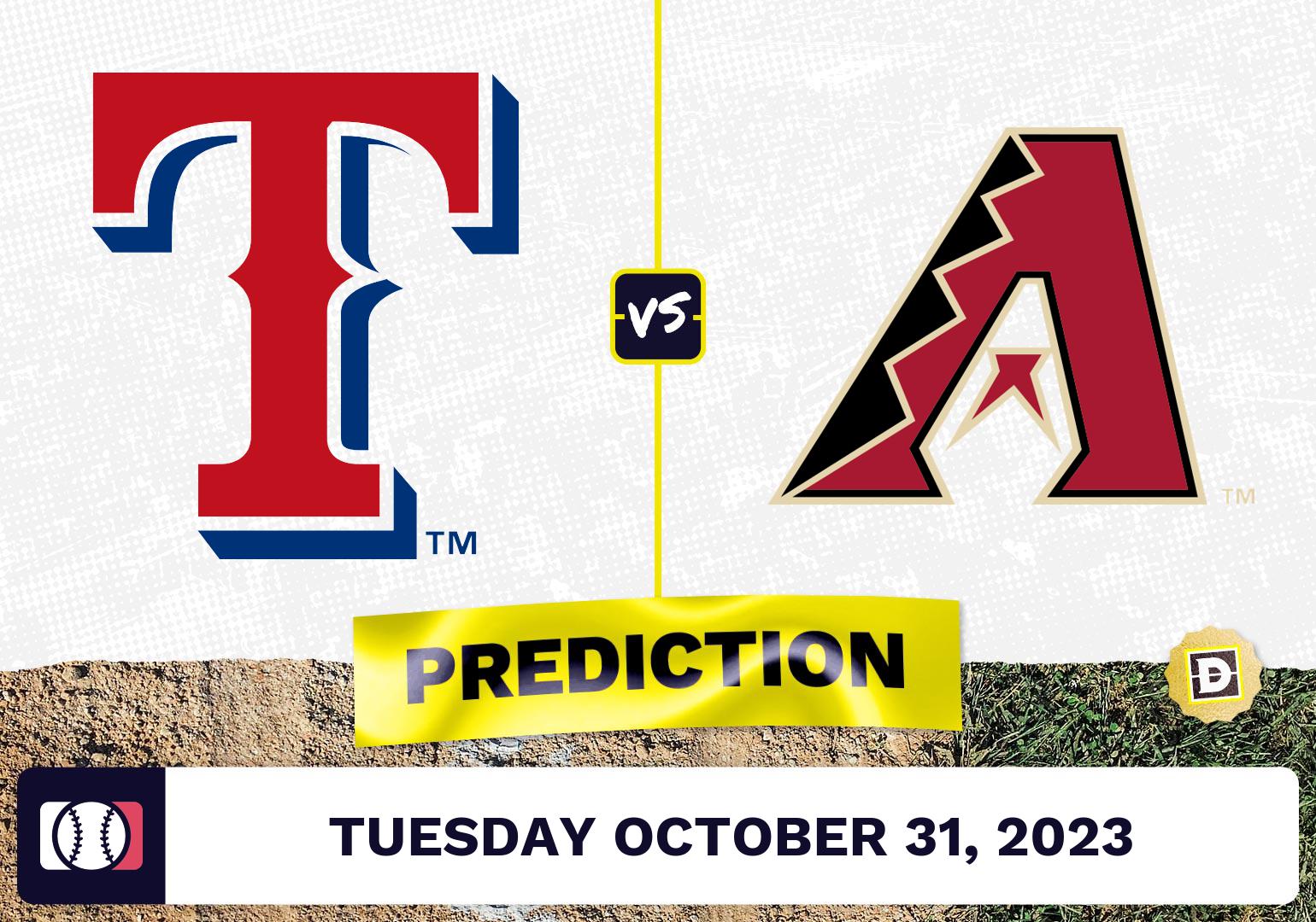 Rangers vs. Diamondbacks Game 4 Prediction for MLB World Series [10/31/2023]