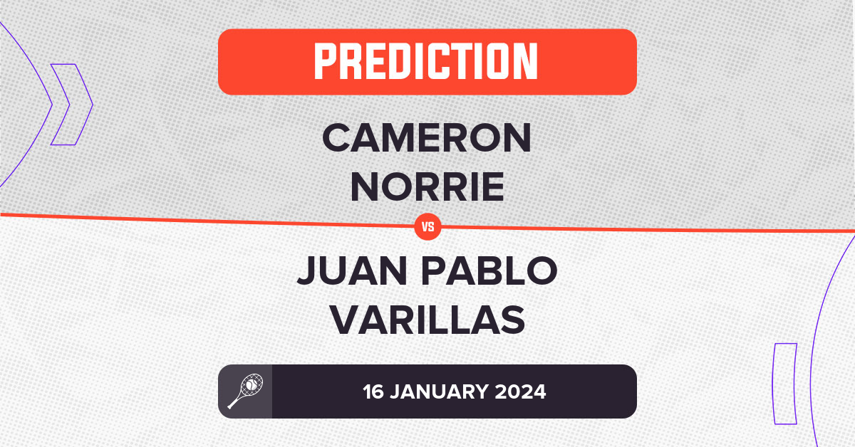 Cameron Norrie vs Juan Pablo Varillas Prediction - Australian Open 2024