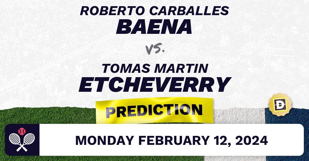 Roberto Carballes Baena vs. Tomas Martin Etcheverry Prediction, Odds, Picks for ATP Buenos Aires ...