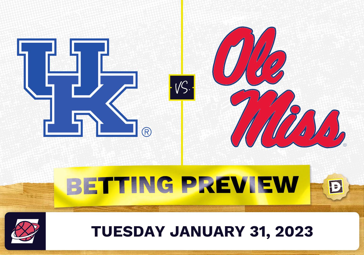 Kentucky vs. Ole Miss CBB Prediction and Odds - Jan 31, 2023