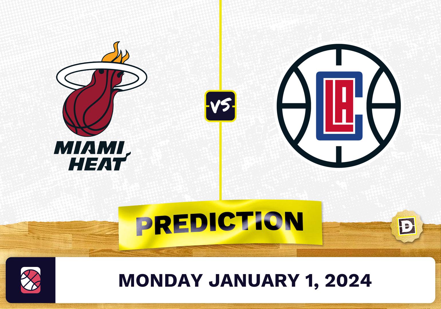 Miami Heat vs. Los Angeles Clippers Prediction, Odds, NBA Picks [1/1/2024]