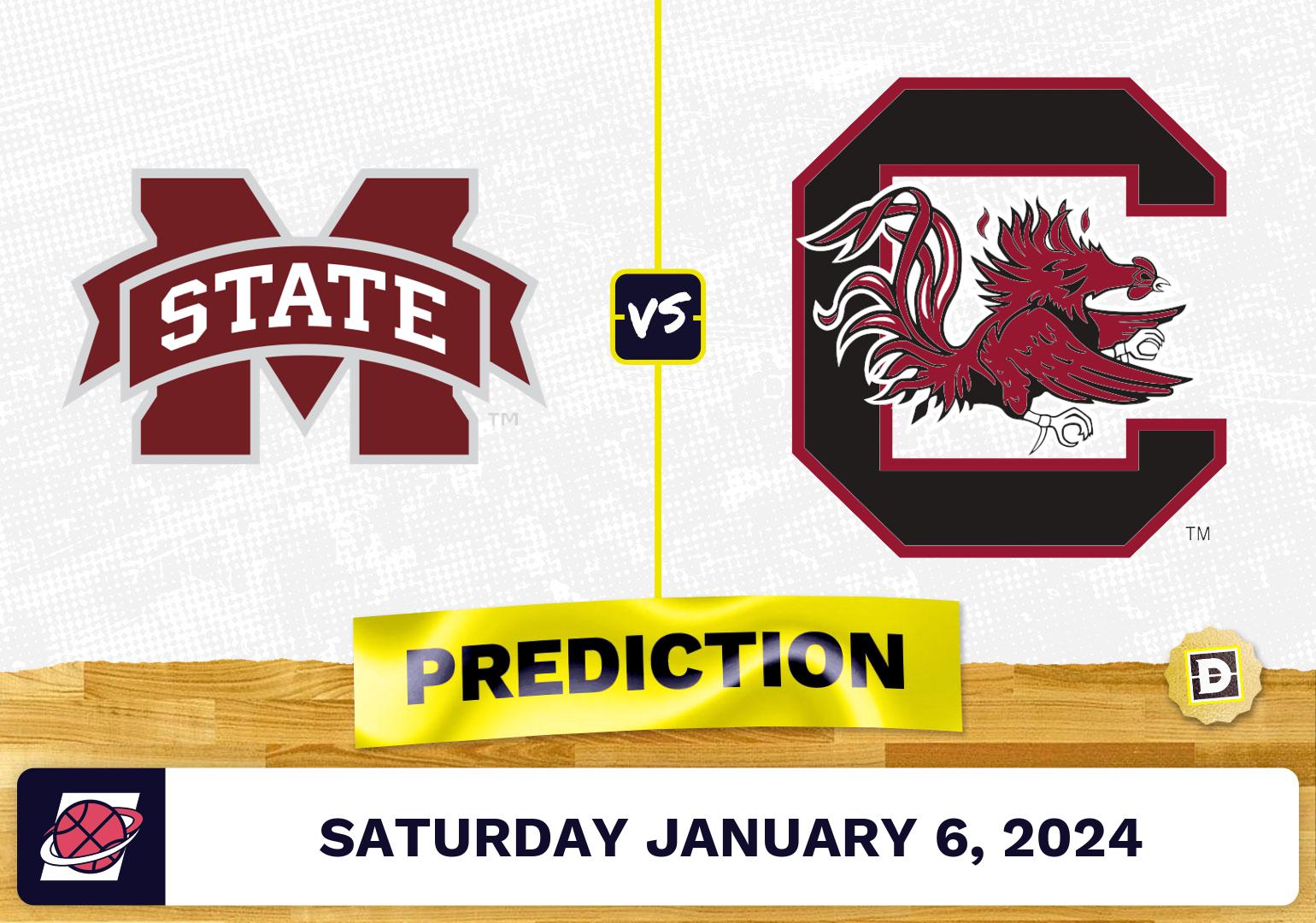 Mississippi State vs. South Carolina Prediction, Odds, College Basketball Picks [1/6/2024]