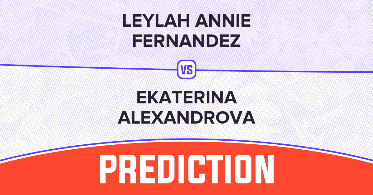 Leylah Annie Fernandez vs Ekaterina Alexandrova Prediction - WTA Adelaide International 1 2025