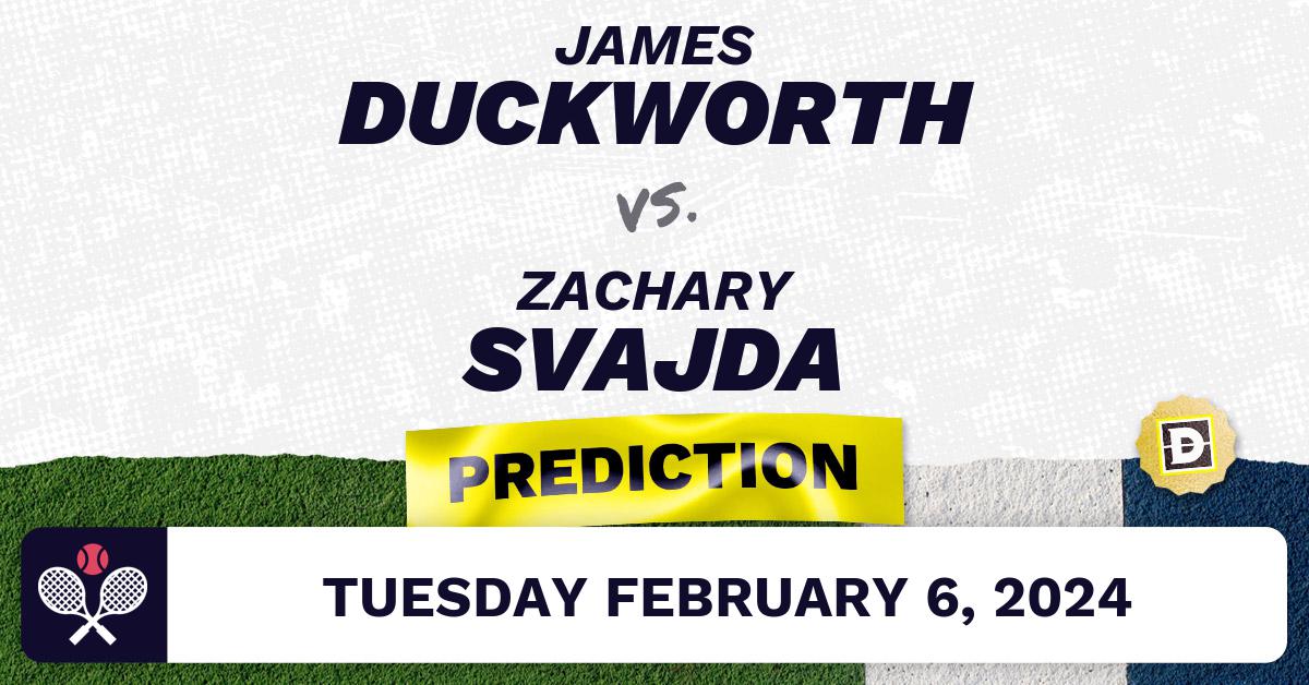James Duckworth vs. Zachary Svajda Prediction, Odds, Picks for ATP Dallas 2024