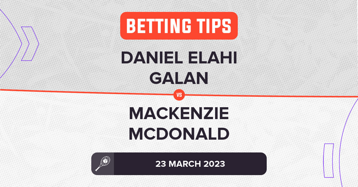 Daniel Elahi Galan vs Mackenzie McDonald Prediction - ATP Miami 2023