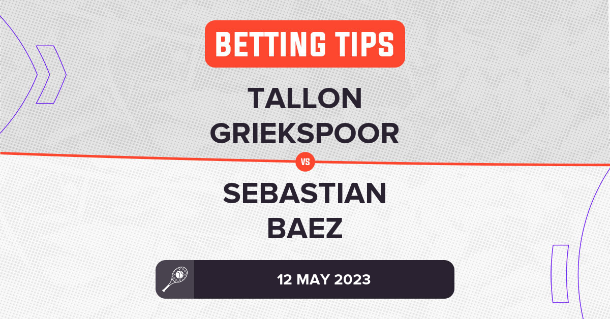 Tallon Griekspoor vs Sebastian Baez Prediction - Italian Open 2023