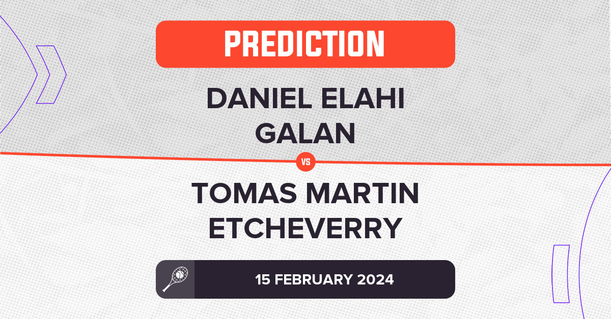 Daniel Elahi Galan vs Tomas Martin Etcheverry Prediction - ATP Buenos Aires 2024