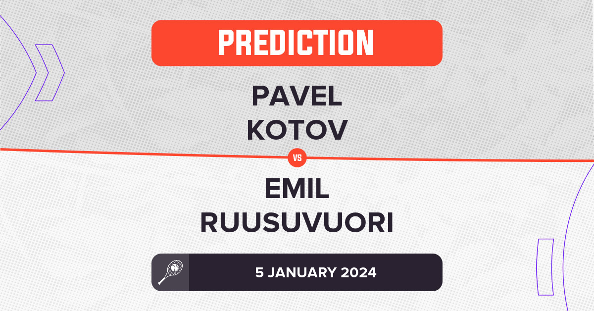 Pavel Kotov vs Emil Ruusuvuori Prediction - 2024 Hong Kong