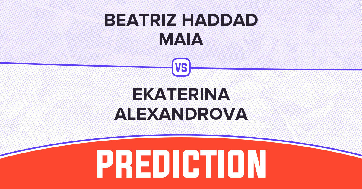 Beatriz Haddad Maia vs Ekaterina Alexandrova Prediction - German Open 2024
