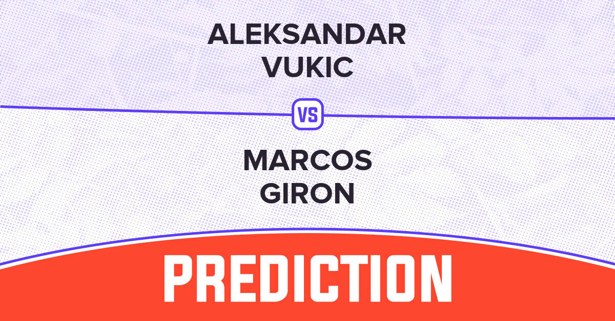 Aleksandar Vukic vs Marcos Giron Prediction - ATP Adelaide International 2025