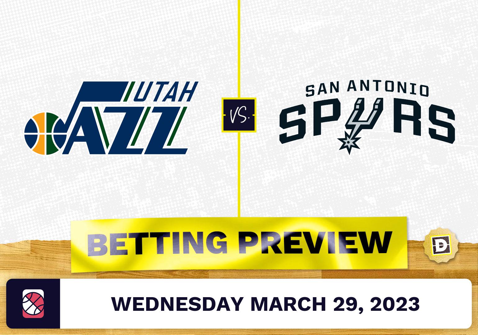Jazz vs. Spurs Prediction and Odds - Mar 29, 2023