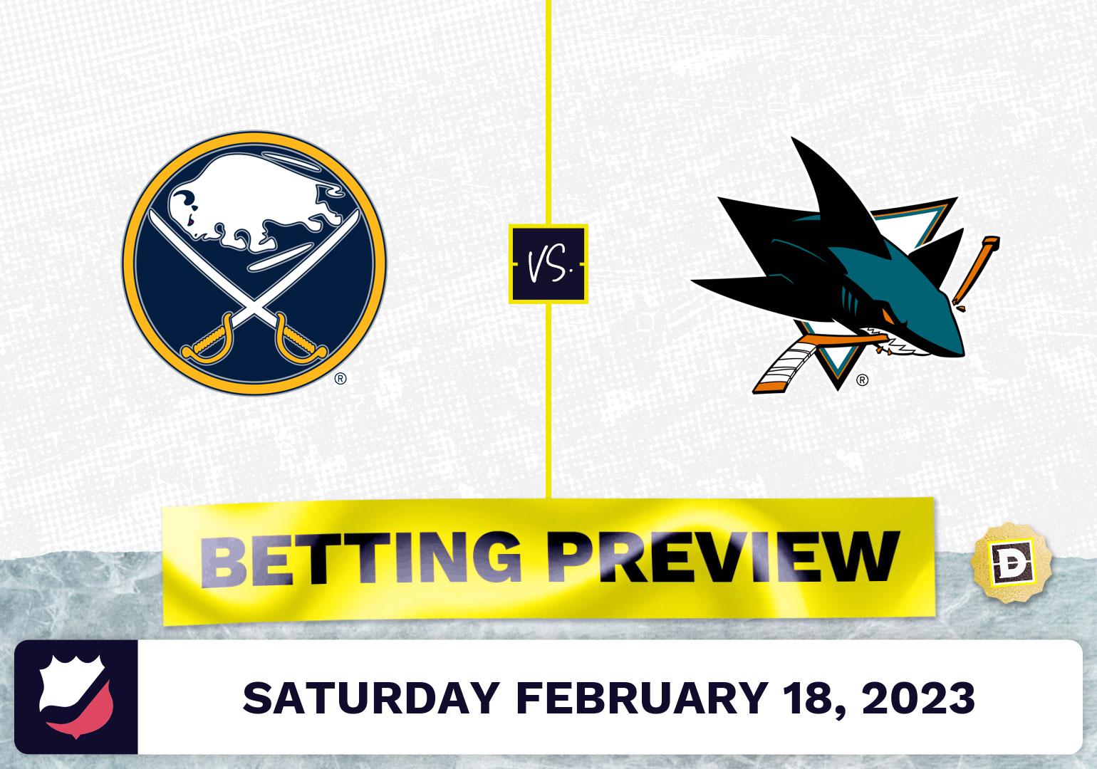 Sabres vs. Sharks Prediction and Odds - Feb 18, 2023