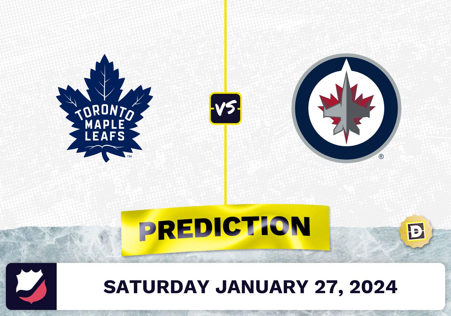 Toronto Maple Leafs vs. Winnipeg Jets Prediction, Odds, NHL Picks [1/27 ...