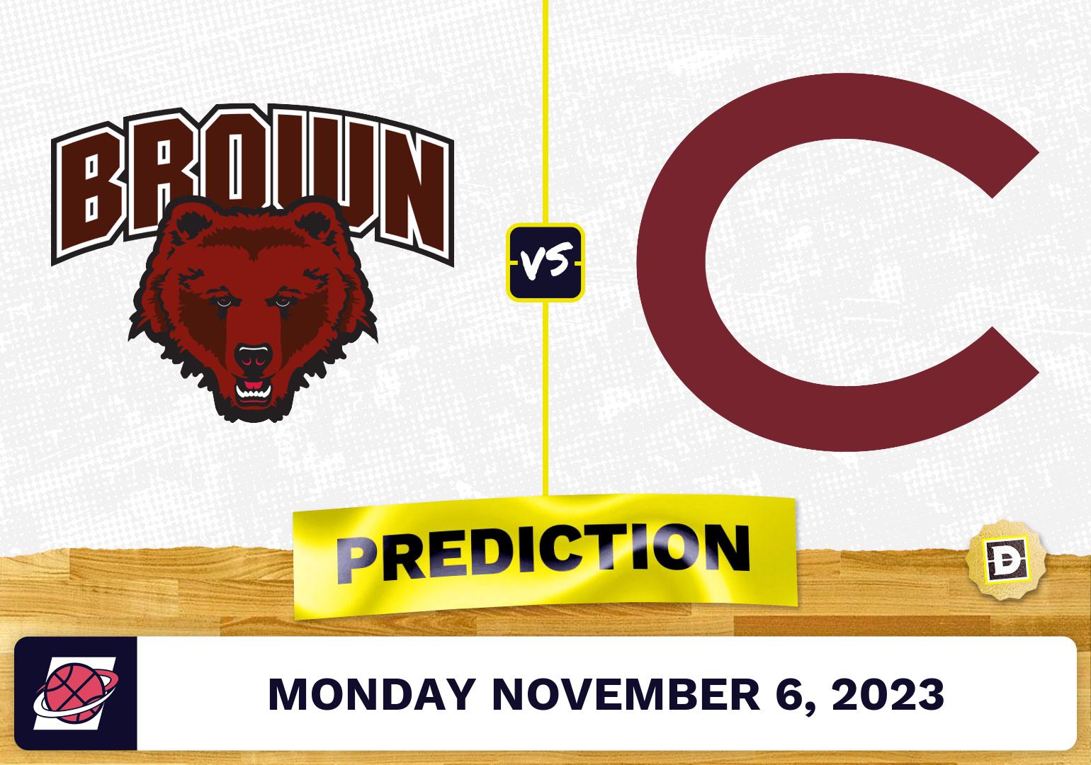 Brown vs. Colgate Basketball Prediction - November 6, 2023