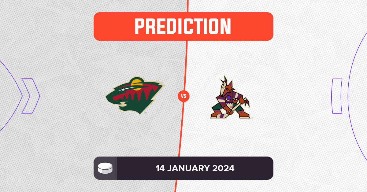 Wild vs Coyotes Prediction and NHL Tips - 14 January 2024