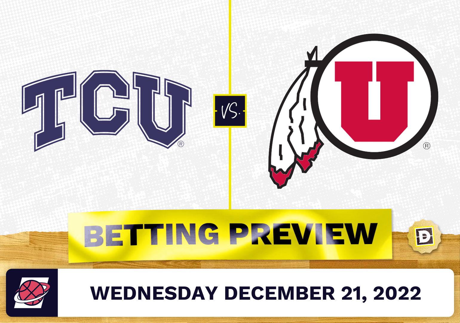 TCU vs. Utah CBB Prediction and Odds - Dec 21, 2022