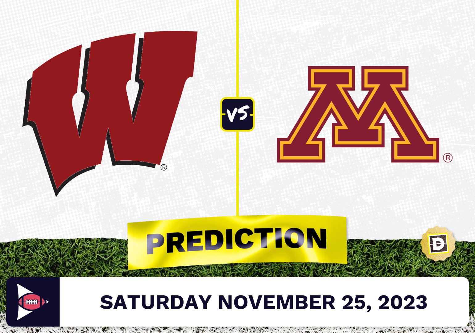 Wisconsin vs. Minnesota CFB Prediction and Odds - November 25, 2023