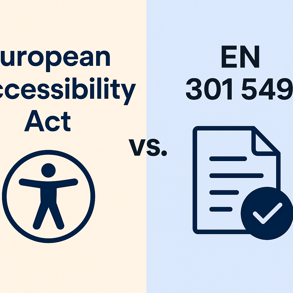 European Accessibility Act vs EN 301 549: What’s the Difference and Why It Matters | GetWCAG Blog