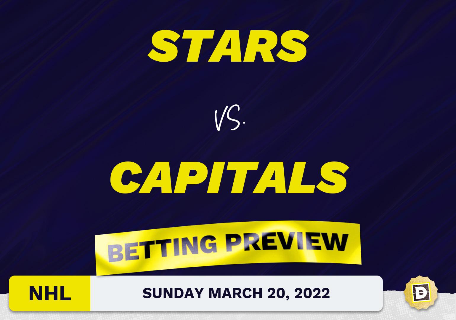 Stars vs. Capitals Predictions and Odds - Mar 20, 2022