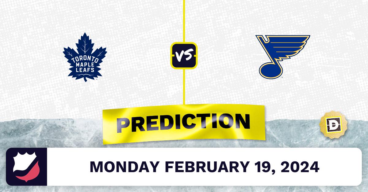 Toronto Maple Leafs vs. St. Louis Blues Prediction, Odds, NHL Picks [2 ...