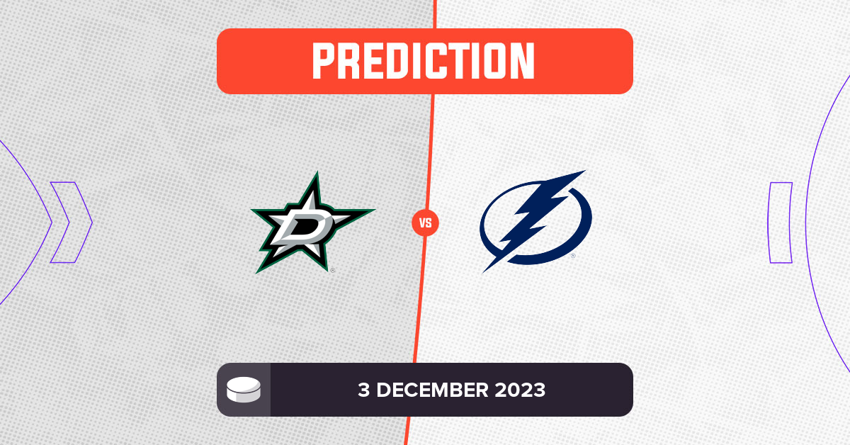 Stars vs Lightning Prediction and NHL Tips - 3 December 2023