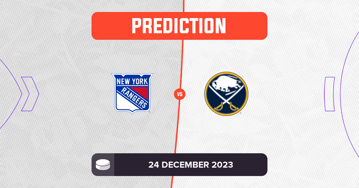 Rangers vs Sabres Prediction and NHL Tips - 24 December 2023
