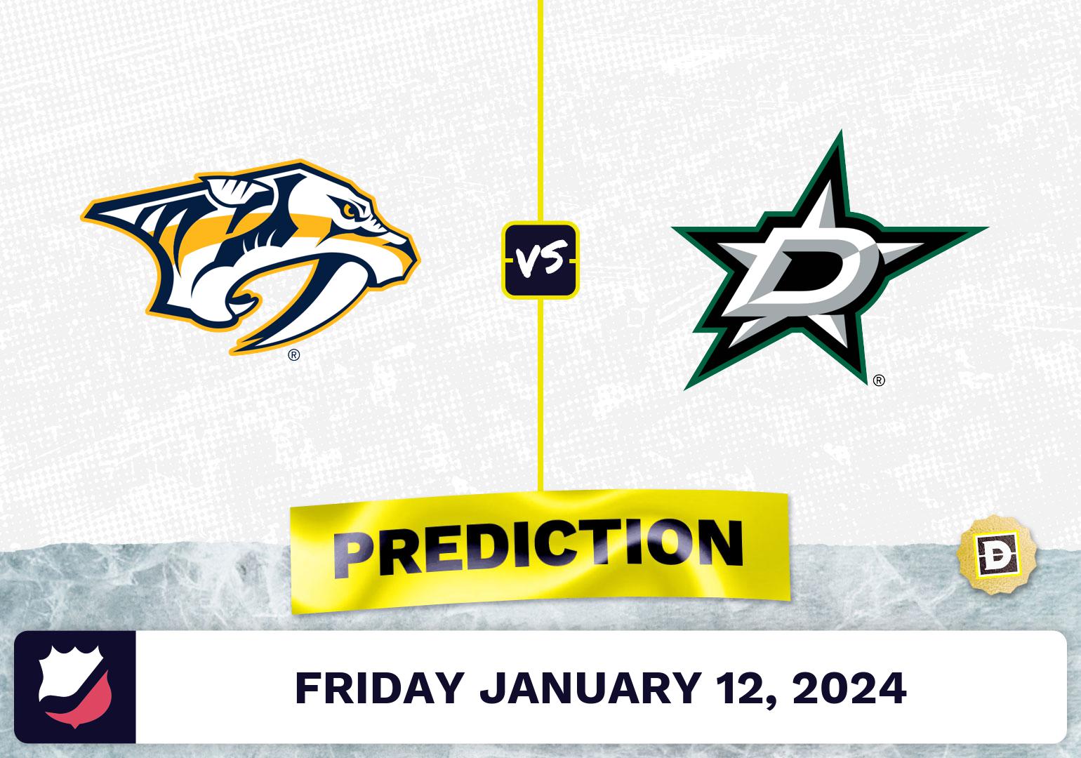 Nashville Predators vs. Dallas Stars Prediction, Odds, NHL Picks [1/12 ...
