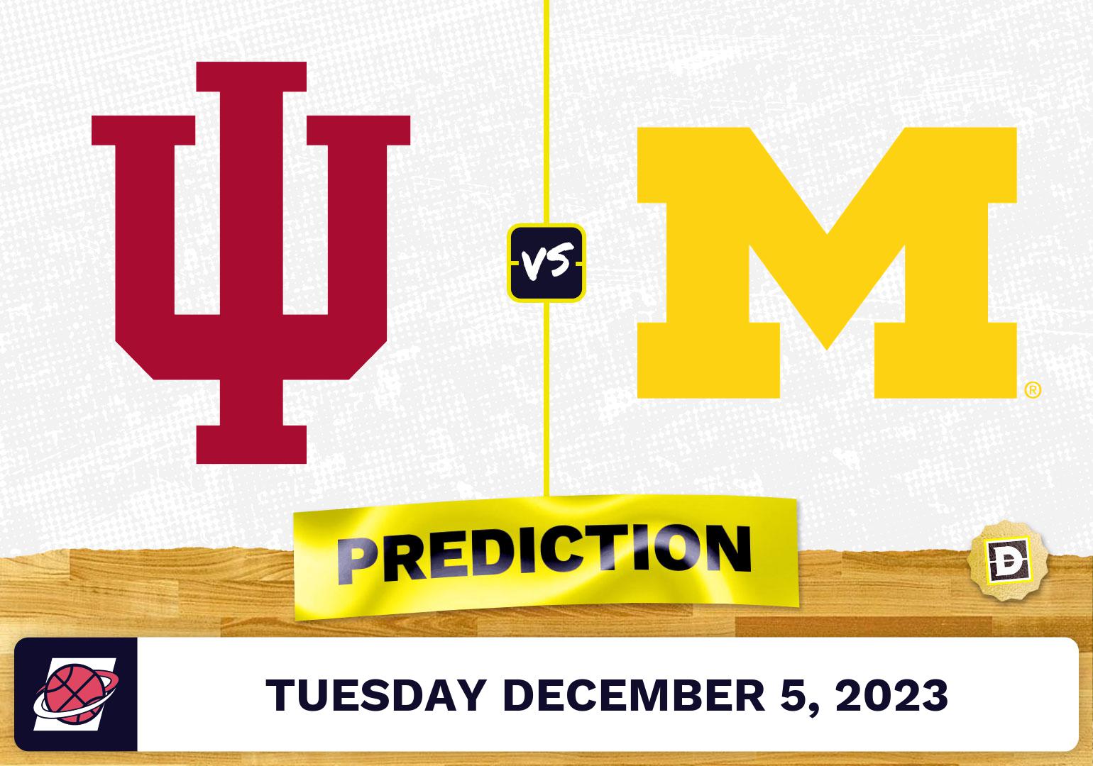 Indiana vs. Michigan Basketball Prediction - December 5, 2023