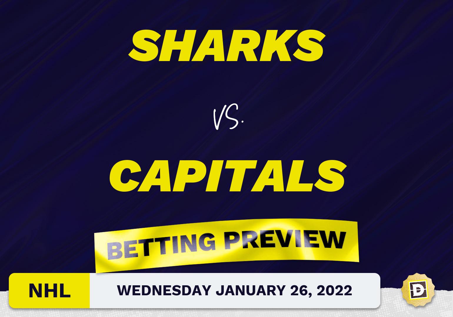 Sharks vs. Capitals Predictions and Odds - Jan 26, 2022