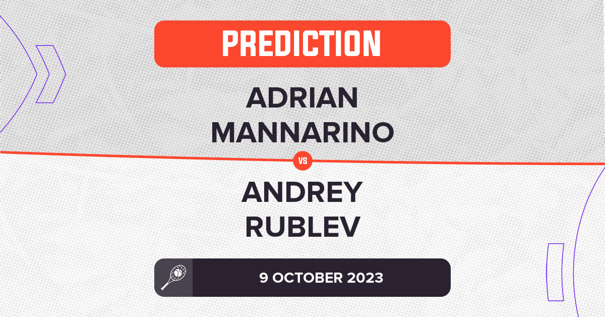 Adrian Mannarino vs Andrey Rublev Prediction - Shanghai Masters 2023
