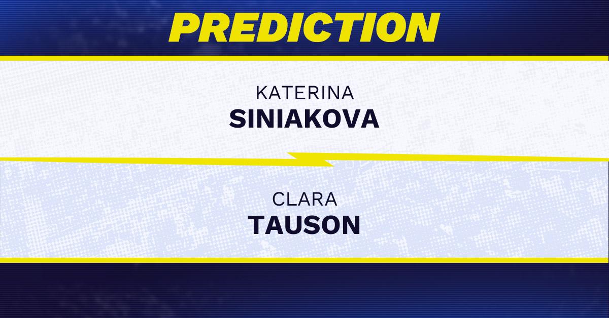 Katerina Siniakova vs. Clara Tauson prediction, odds, picks for WTA ...