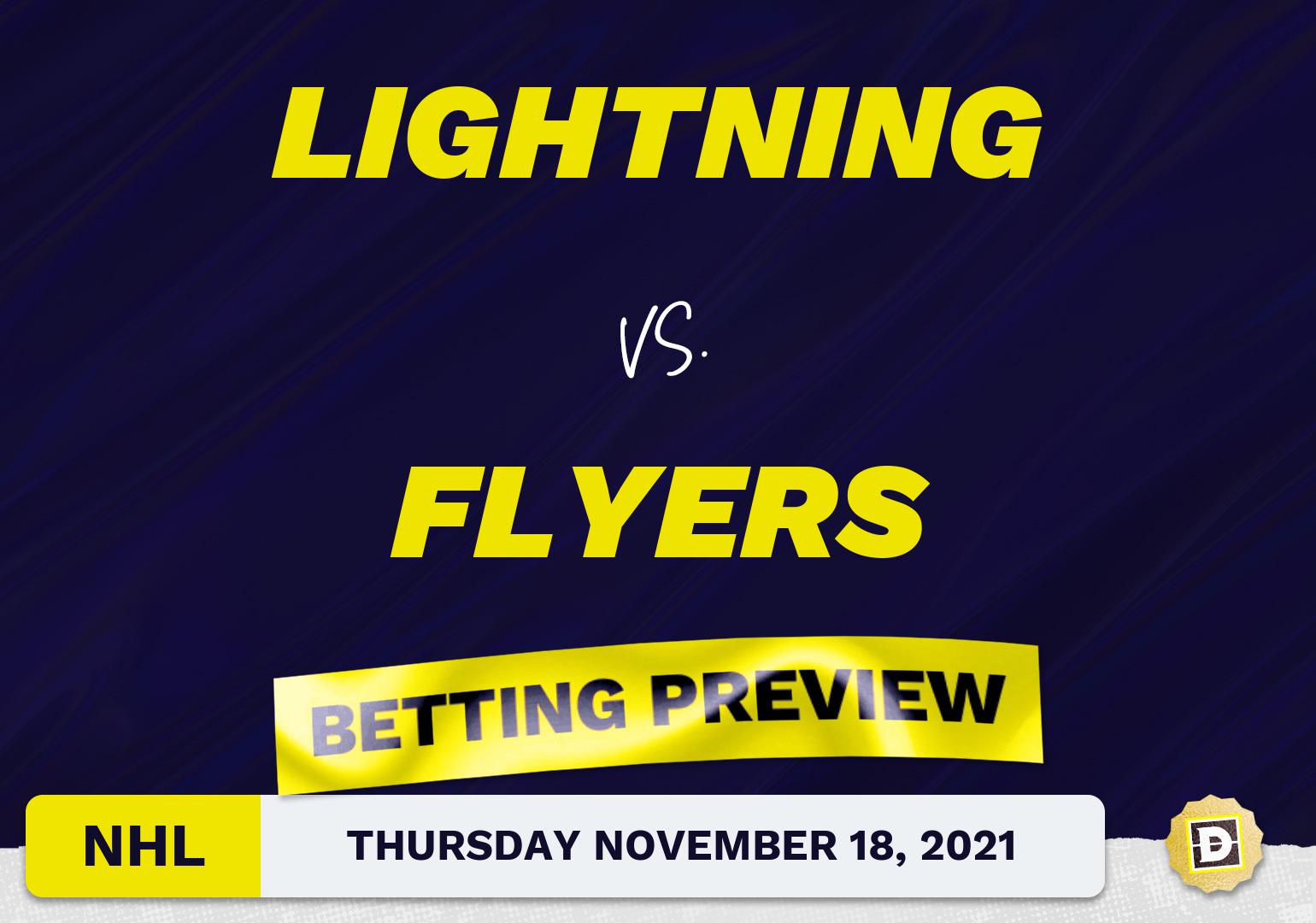 Lightning vs. Flyers Predictions and Odds - Nov 18, 2021