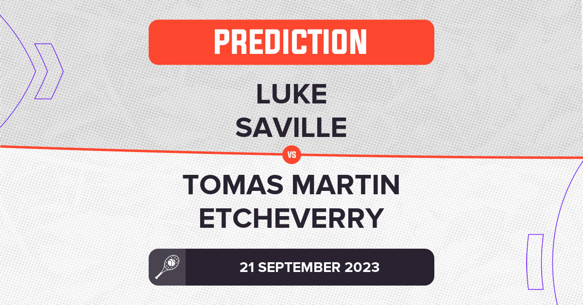 Luke Saville vs Tomas Martin Etcheverry Prediction - ATP Zhuhai 2023