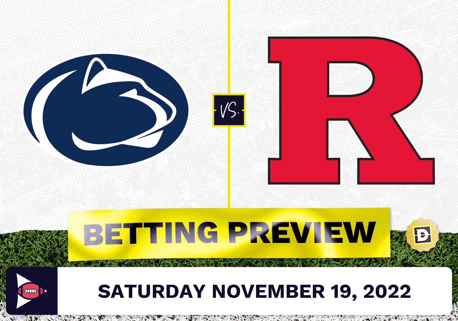 Penn State vs. Rutgers CFB Prediction and Odds - Nov 19, 2022