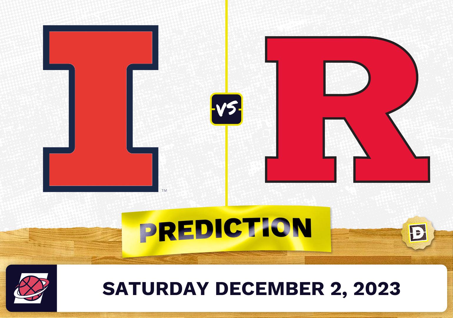 Illinois vs. Rutgers Basketball Prediction - December 2, 2023
