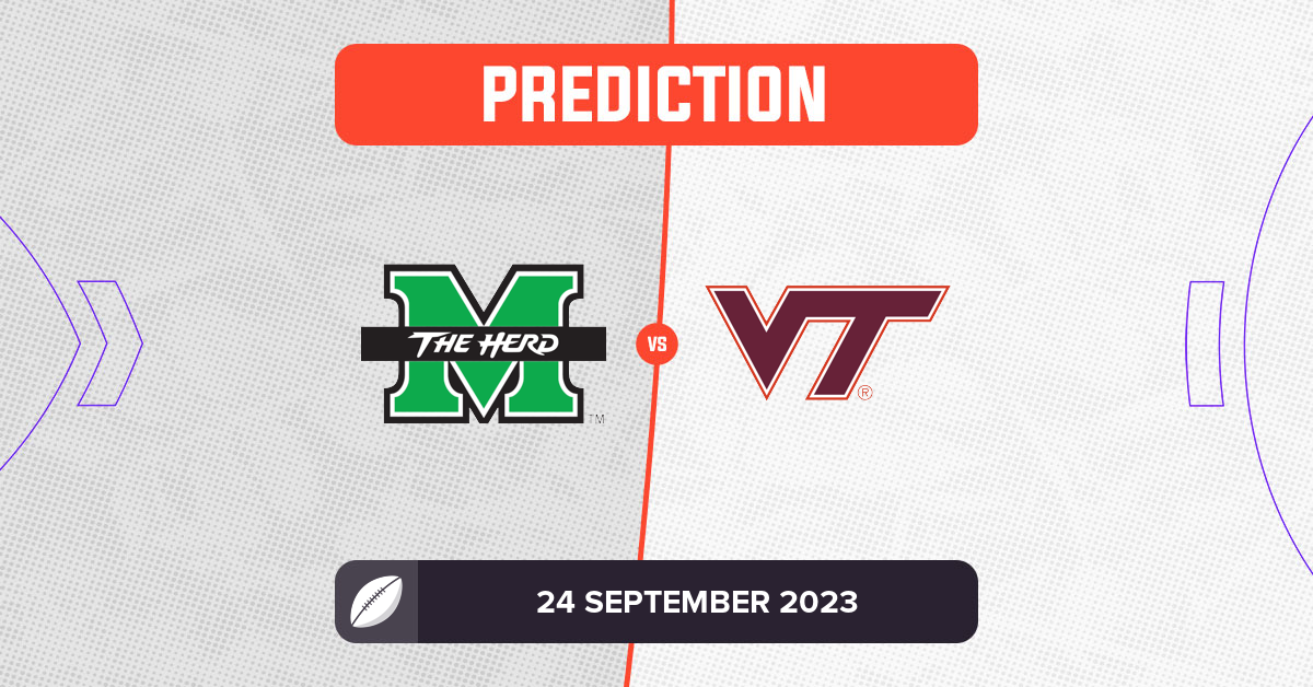 Marshall vs Virginia Tech Prediction and Tips - 24 September 2023