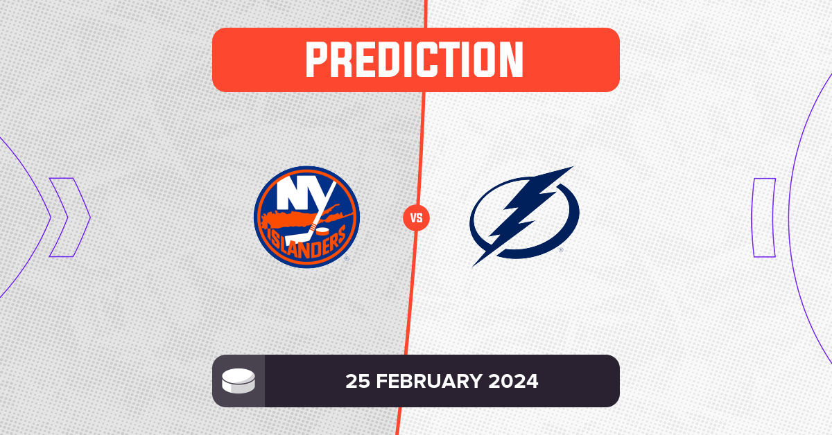 Islanders vs Lightning Prediction and NHL Tips - 25 February 2024