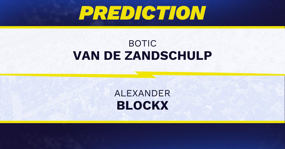 Botic Van de Zandschulp vs. Alexander Blockx prediction, odds, picks ...