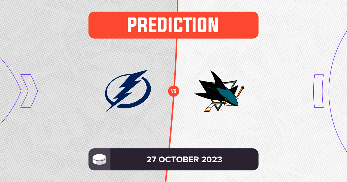 Lightning vs Sharks Prediction and NHL Tips - 27 October 2023