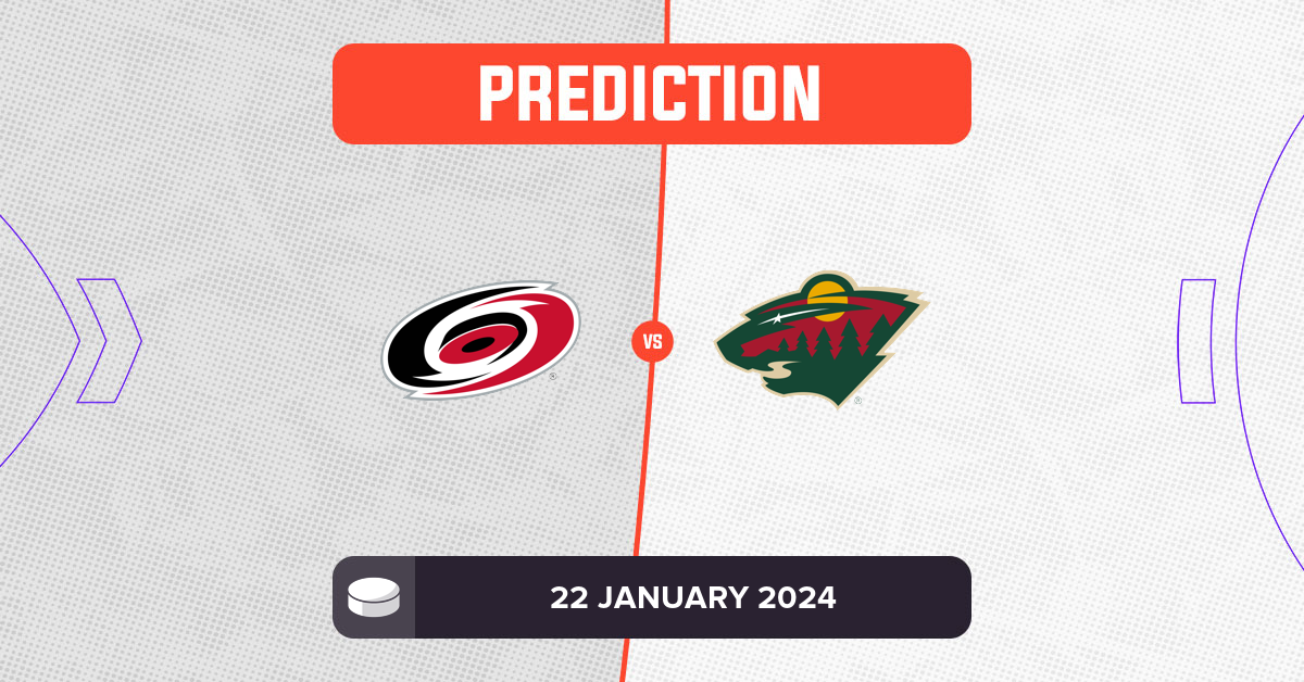 Hurricanes vs Wild Prediction and NHL Tips - 22 January 2024
