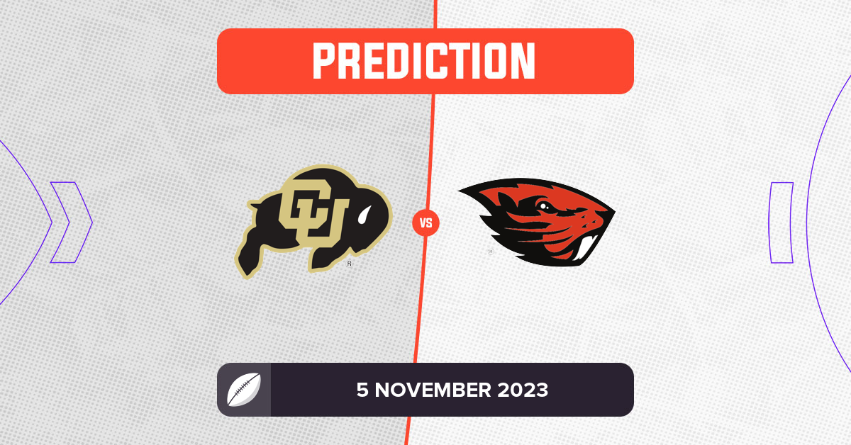 Colorado vs Oregon State Prediction and Tips - 5 November 2023