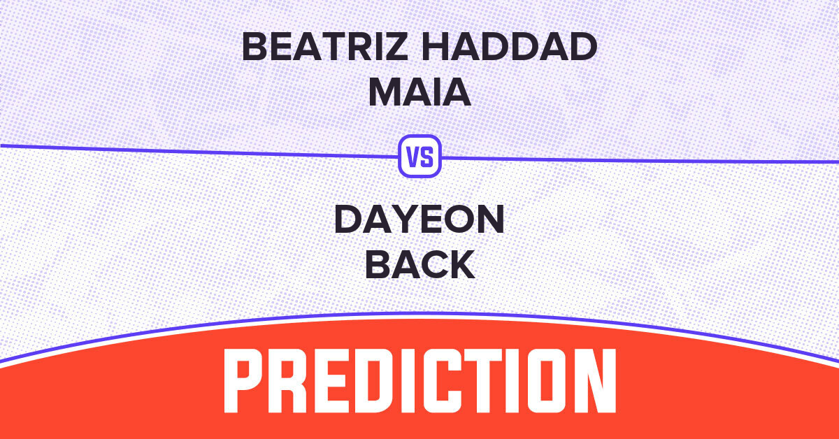 Beatriz Haddad Maia vs Dayeon Back Prediction - WTA Korea Open 2025