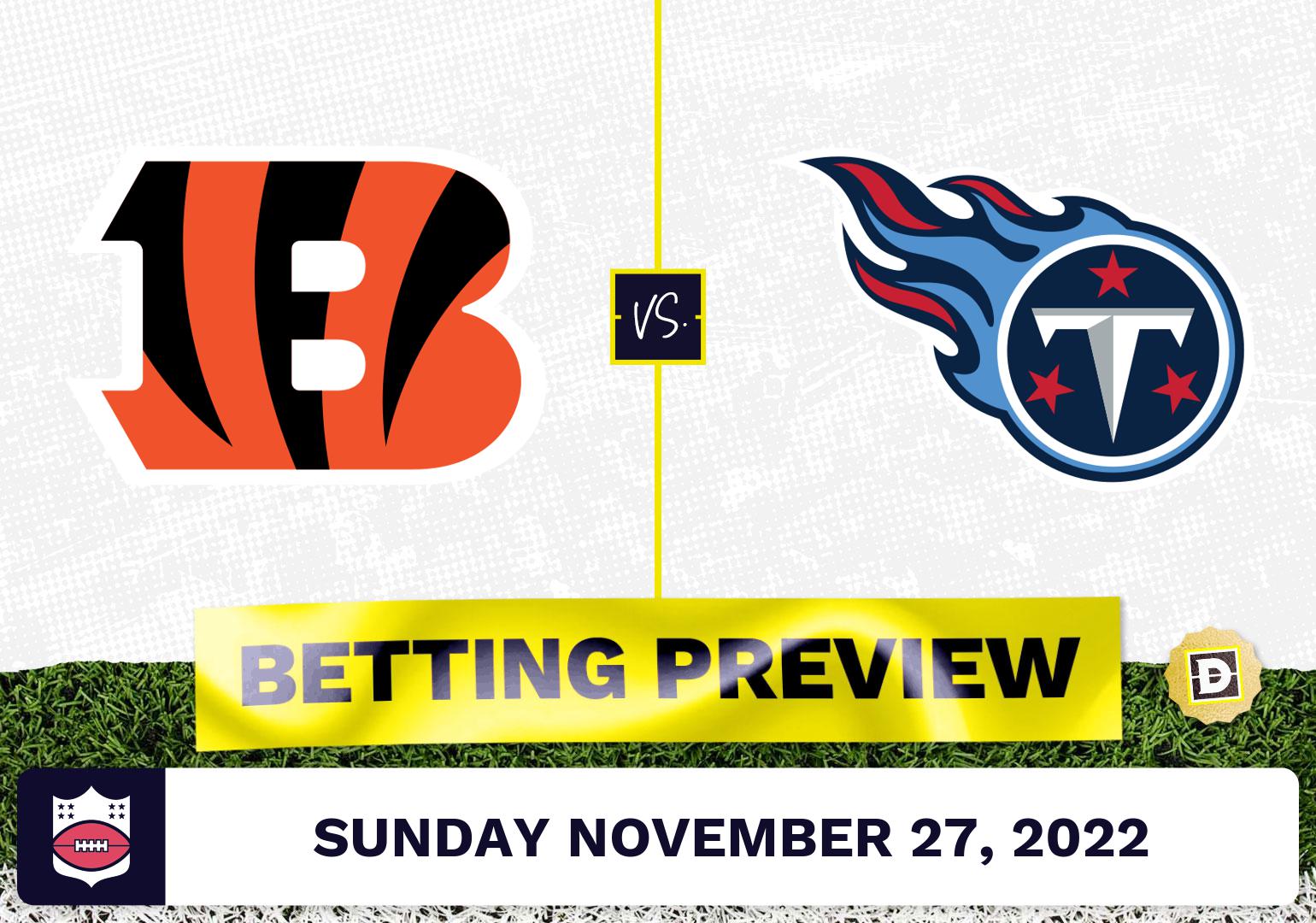 Bengals vs. Titans Week 12 Prediction and Odds - Nov 27, 2022