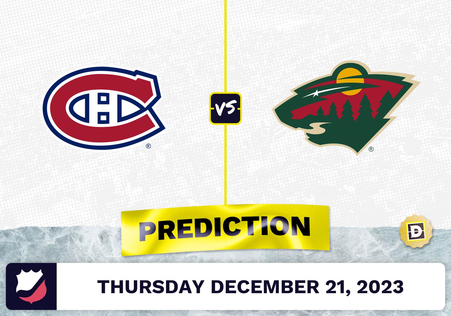 Montreal Canadiens vs. Minnesota Wild Prediction, Odds, NHL Picks [12 ...
