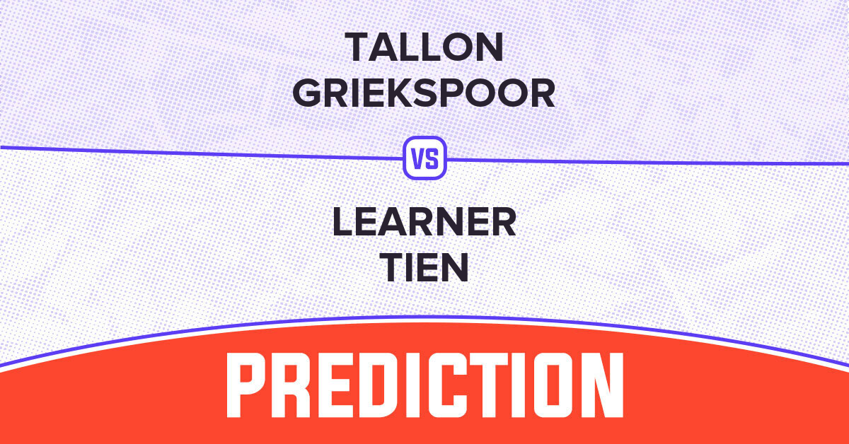 Tallon Griekspoor vs Learner Tien Prediction - ATP Bavarian ...