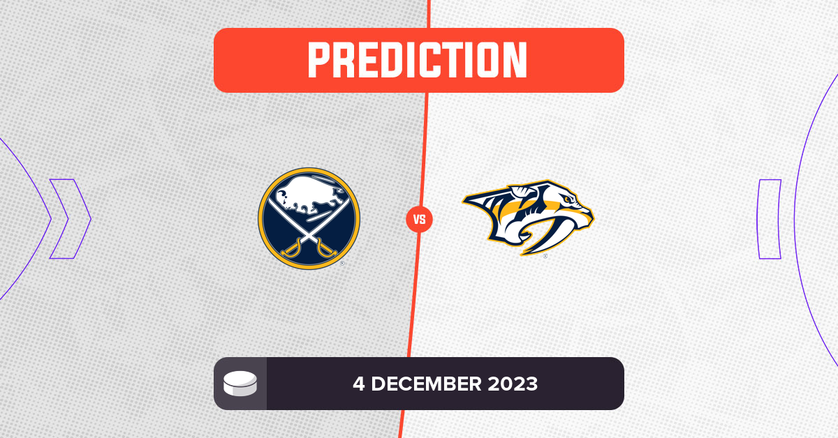 Sabres vs Predators Prediction and NHL Tips - 4 December 2023