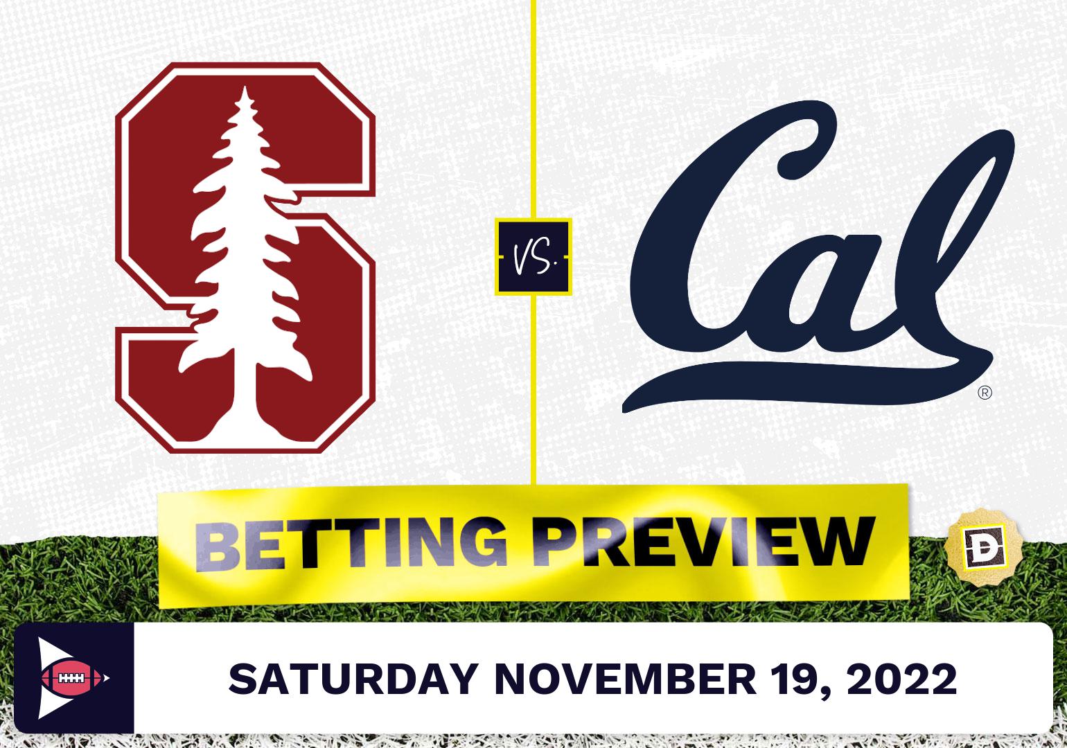 Stanford vs. California CFB Prediction and Odds - Nov 19, 2022